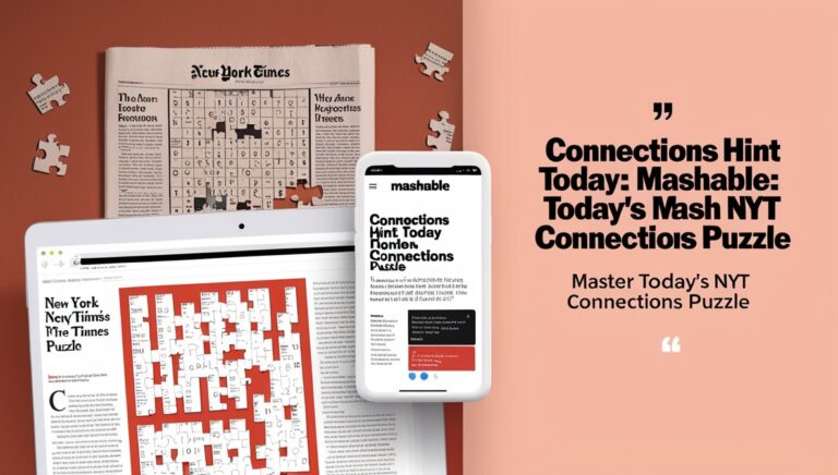 Connections Hint Today Mashable: Master Today's NYT Connections Puzzle ...
